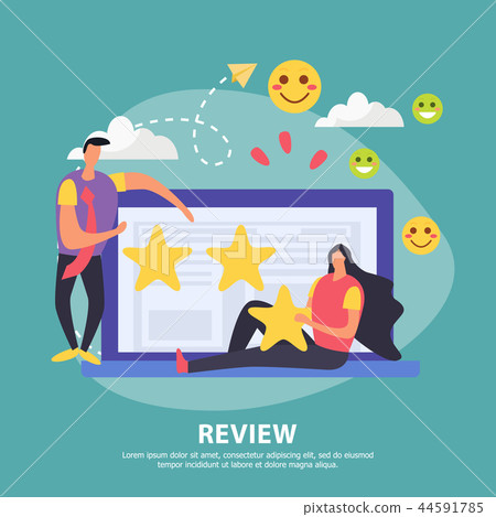 Customer Activity Review Background - Stock Illustration [44591785] - PIXTA