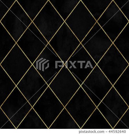 Black argyle watercolor velvet seamless pattern - Stock Illustration ...