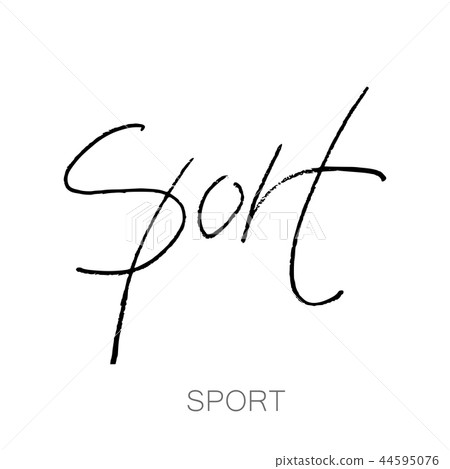 sport lettering template - Stock Illustration [44595076] - PIXTA
