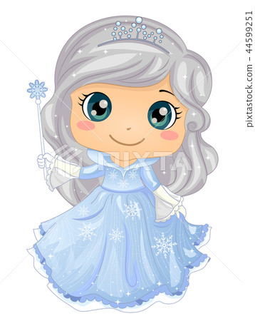 Kid Girl Ice Princess Illustration - Stock Illustration [44599251] - PIXTA
