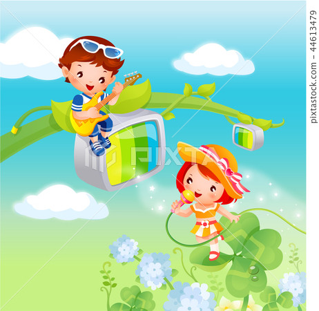 Children, life, illustration - Stock Illustration [44613479] - PIXTA