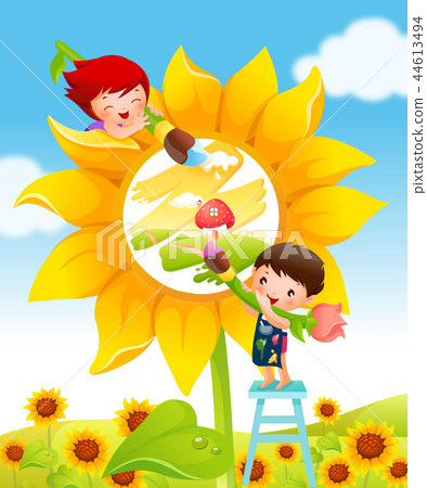 Children, life, illustration - Stock Illustration [44613494] - PIXTA
