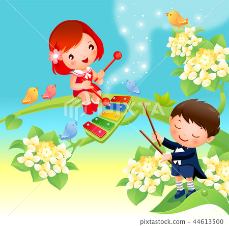 Children, life, illustration - Stock Illustration [44613500] - PIXTA