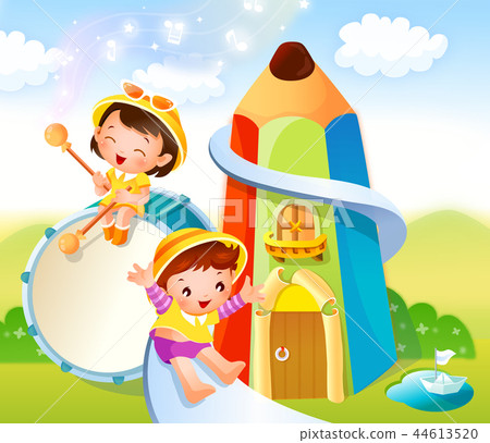 Children, life, illustration - Stock Illustration [44613520] - PIXTA