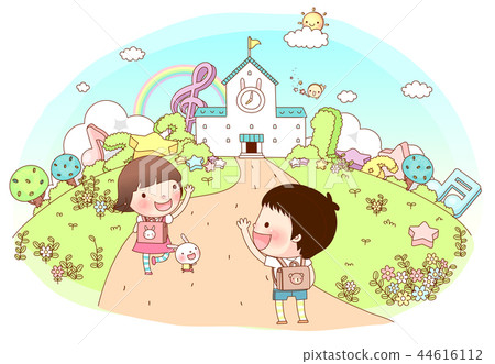 School, life, illustration - Stock Illustration [44616112] - PIXTA