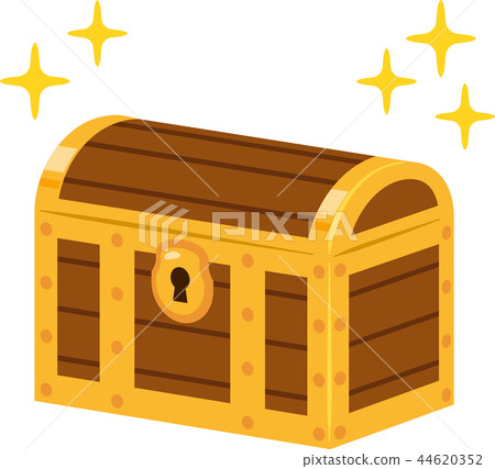 Shining treasure chest - Stock Illustration [44620352] - PIXTA