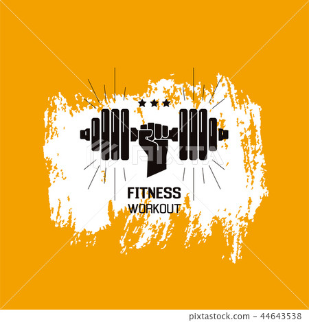 Fitness workout sign - Stock Illustration [44643538] - PIXTA
