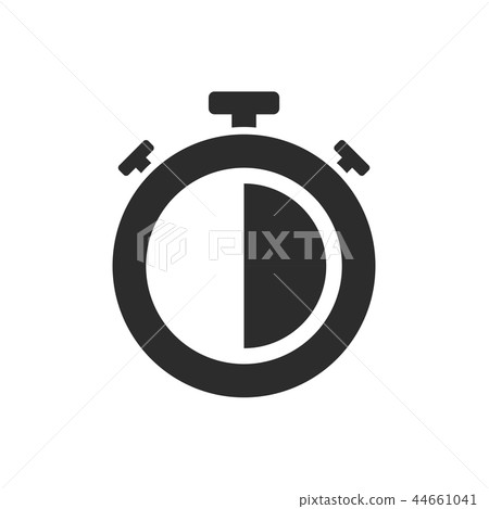 Isolated stopwatch icon half past - Stock Illustration [44661041] - PIXTA