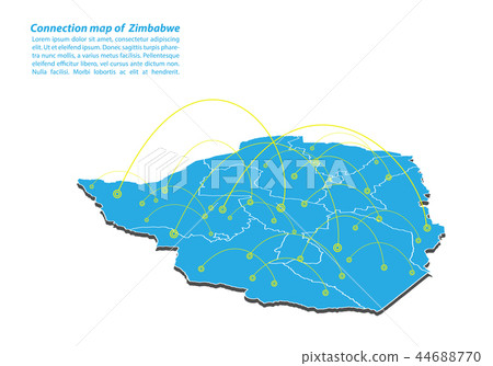 Modern of Map connections network-插圖素材 [44688770] - PIXTA圖庫