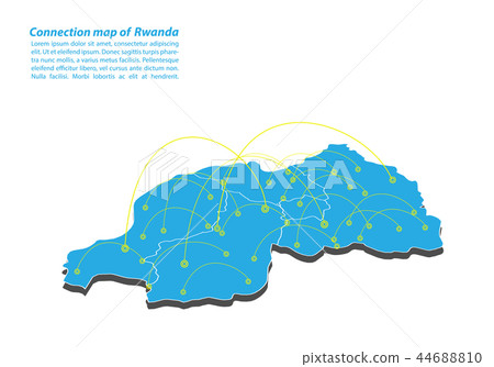 Modern of Map connections network - Stock Illustration [44688810] - PIXTA