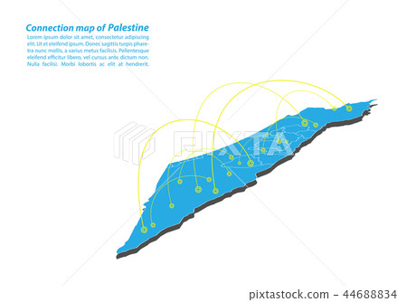 Modern of Map connections network - Stock Illustration [44688834] - PIXTA