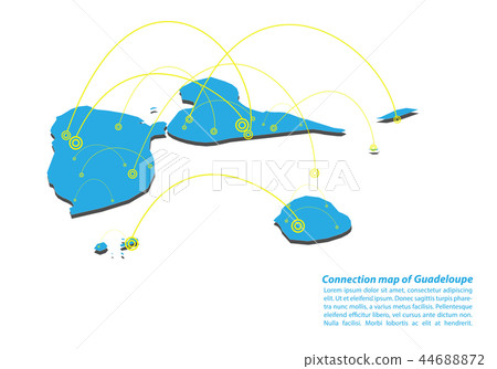 Modern of Map connections network - Stock Illustration [44688872] - PIXTA