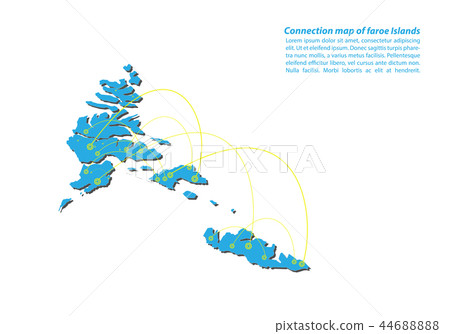 Modern of Map connections network - Stock Illustration [44688888] - PIXTA