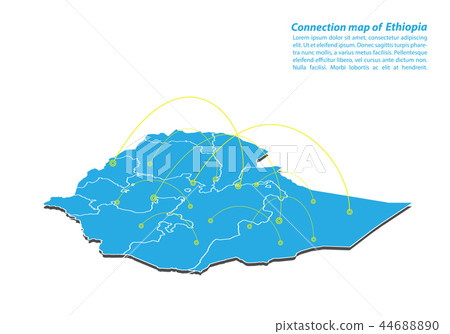 Modern of Map connections network - Stock Illustration [44688890] - PIXTA