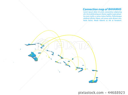 Modern of Map connections network - Stock Illustration [44688923] - PIXTA