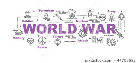 world war vector banner - Stock Illustration [44703682] - PIXTA