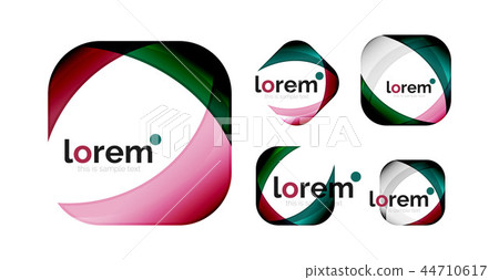 Set of geometric convergence vector icons-插圖素材 [44710617] - PIXTA圖庫