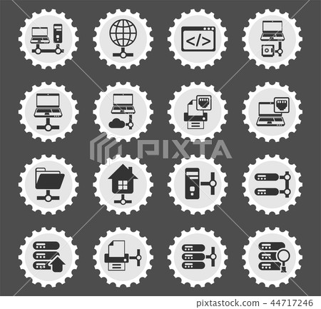 server icon set - Stock Illustration [44717246] - PIXTA
