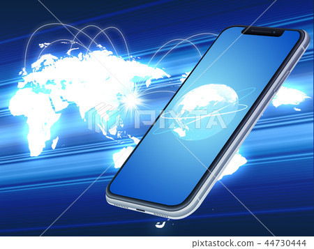 Smartphone (network) - Stock Illustration [44730444] - PIXTA