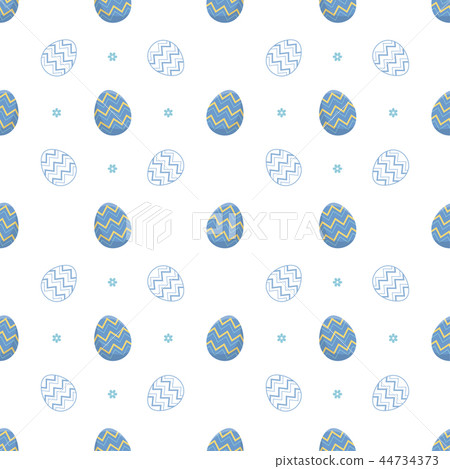 Blue easter egg seamless pattern background - Stock Illustration ...
