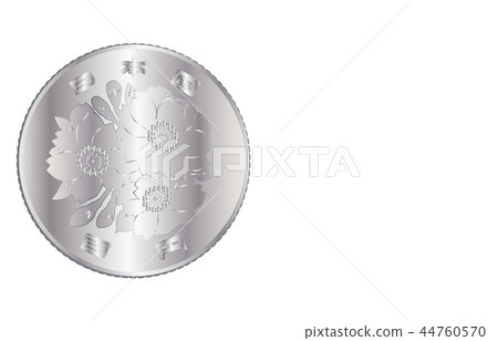 Japanese yen hundred yen coin table - Stock Illustration [44760570] - PIXTA