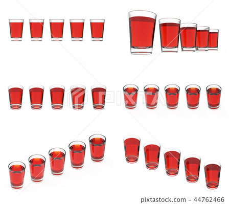 5 cups of tea 6 patterns 6 angles - Stock Illustration [44762466] - PIXTA