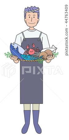Fishmonger - Stock Illustration [44763409] - PIXTA