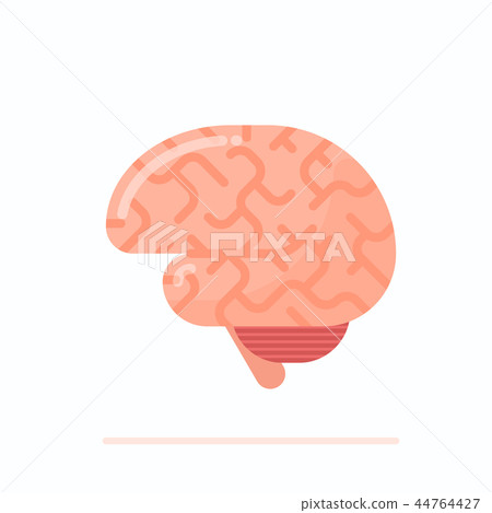 Flat design illustration of human brain - Stock Illustration [44764427 ...