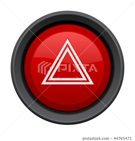 Warning light red button. Car dashboard element... - Stock Illustration ...