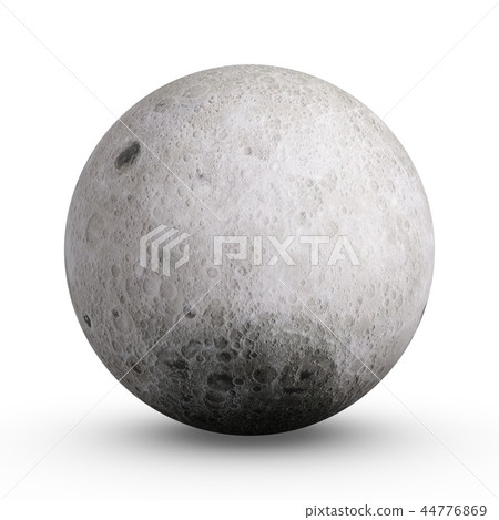 3D Rendering Moon isolated on white - Stock Illustration [44776869] - PIXTA