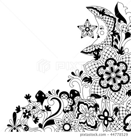 Mexican lace background design. - Stock Illustration [44778529] - PIXTA