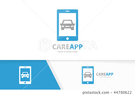 Vector car and phone logo combination. Vehicle... - Stock Illustration ...