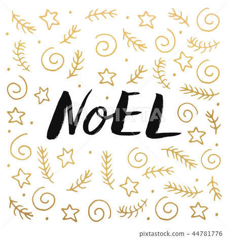 Noel hand lettering - Stock Illustration [44781776] - PIXTA
