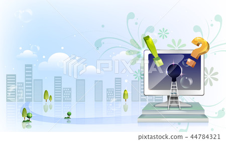 Digital, tech, illustration - Stock Illustration [44784321] - PIXTA