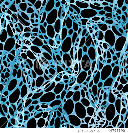 Abstract seamless pattern of curved and... - Stock Illustration ...