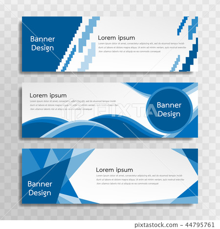 Banner templates set for web design or topics. - Stock Illustration ...