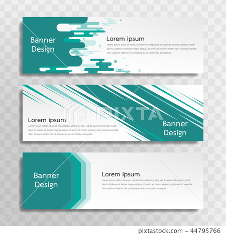 Banner templates set for web design or topics. - Stock Illustration ...