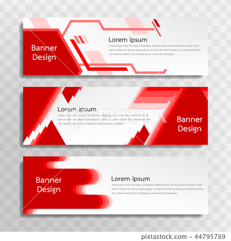 Banner templates set for web design or topics. - Stock Illustration ...