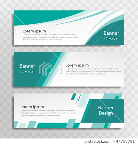 Banner templates set for web design or topics.-插圖素材 [44795791] - PIXTA圖庫