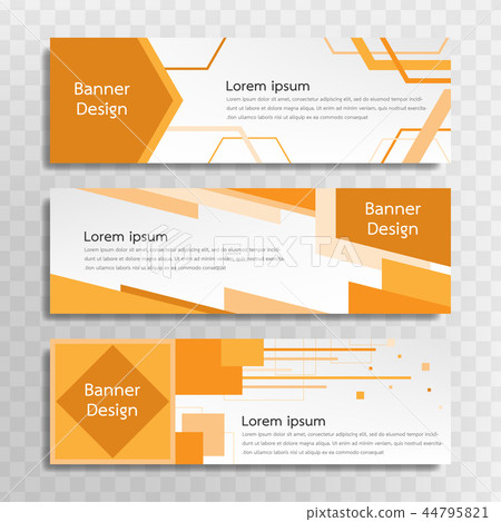 Banner templates set for web design or topics. - Stock Illustration ...