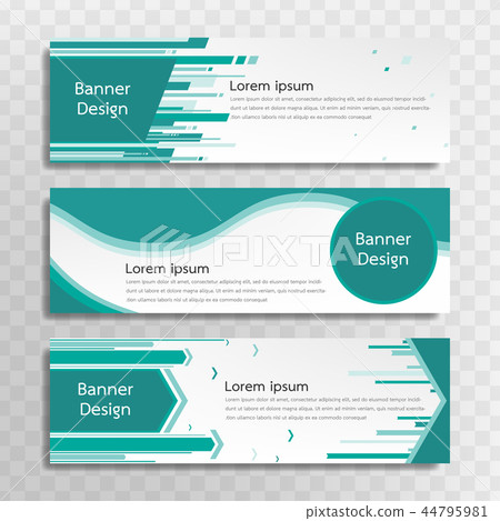 Banner templates set for web design or topics.-插圖素材 [44795981] - PIXTA圖庫
