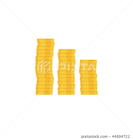 Coins stack vector - Stock Illustration [44804722] - PIXTA