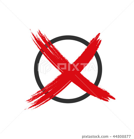 tick off red icon - Stock Illustration [44808877] - PIXTA