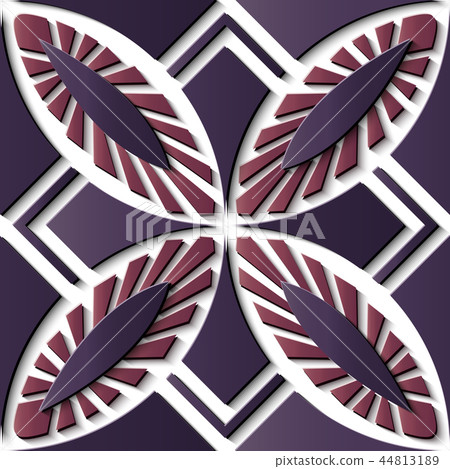 Seamless relief sculpture decoration pattern - Stock Illustration ...