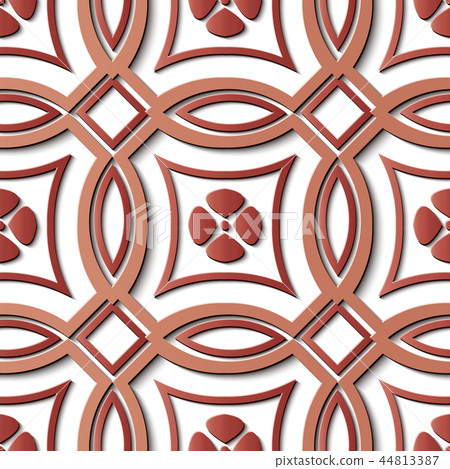 Seamless relief sculpture decoration pattern - Stock Illustration ...