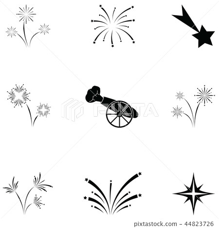 pyrotechnic icon set - Stock Illustration [44823726] - PIXTA