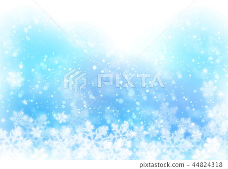 Snow pattern light blue - Stock Illustration [44824318] - PIXTA