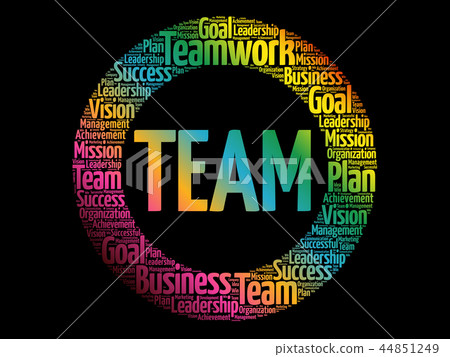 TEAM circle stamp word cloud - Stock Illustration [44851249] - PIXTA