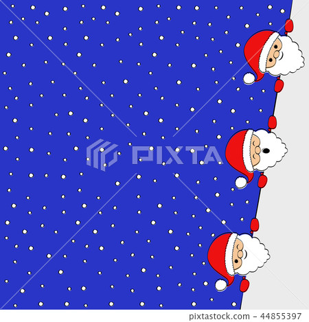 Christmas card with hand drawn Santa Claus. Vector - Stock Illustration ...