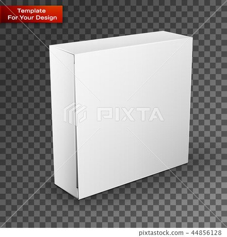 White Product Package Box Illustration Isolated On - Stock Illustration ...